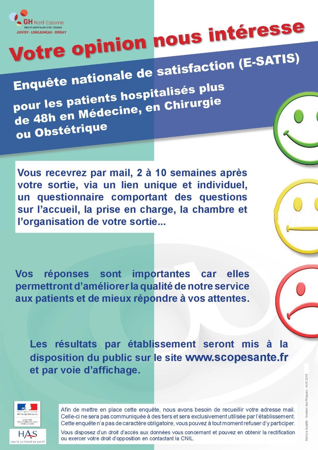 Démarche qualité et sécurité des soins - GH Nord Essonne Démarche qualité et sécurité des soins - GH Nord Essonne
